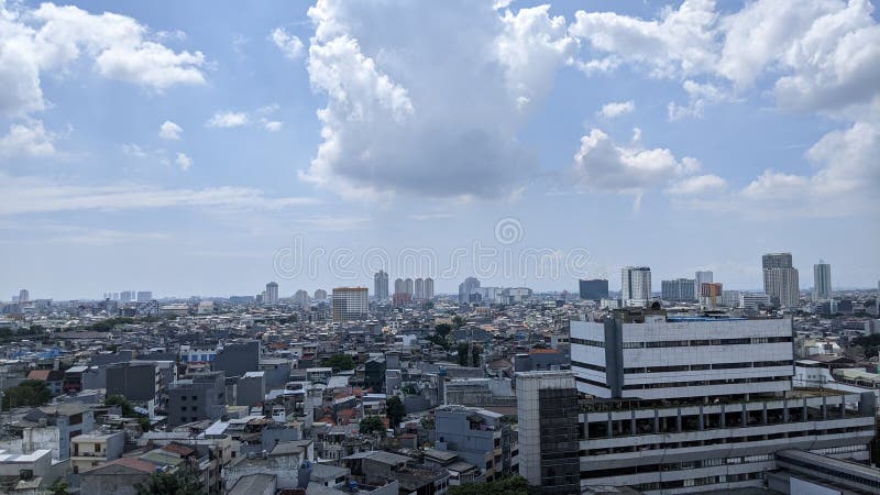 View of Central Jakarta City at Noon Stock Photo - Image of central ...