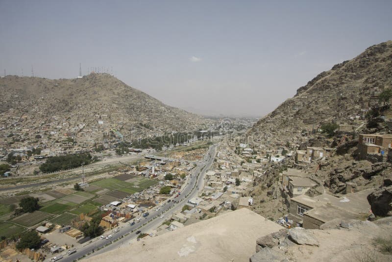 View of central Kabul stock photo. Image of kabul, capital - 68067990