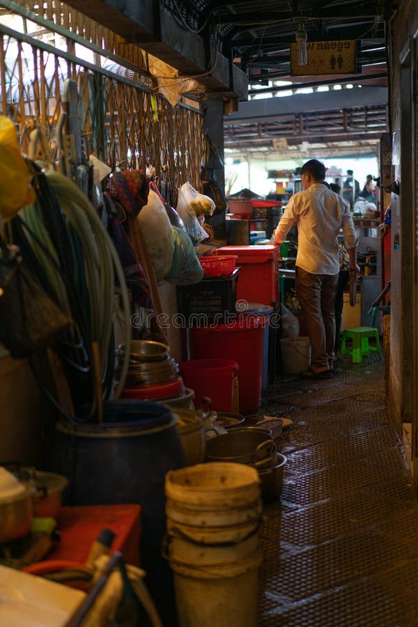 The View of the Central Market in Phnom Phen Editorial Photography ...