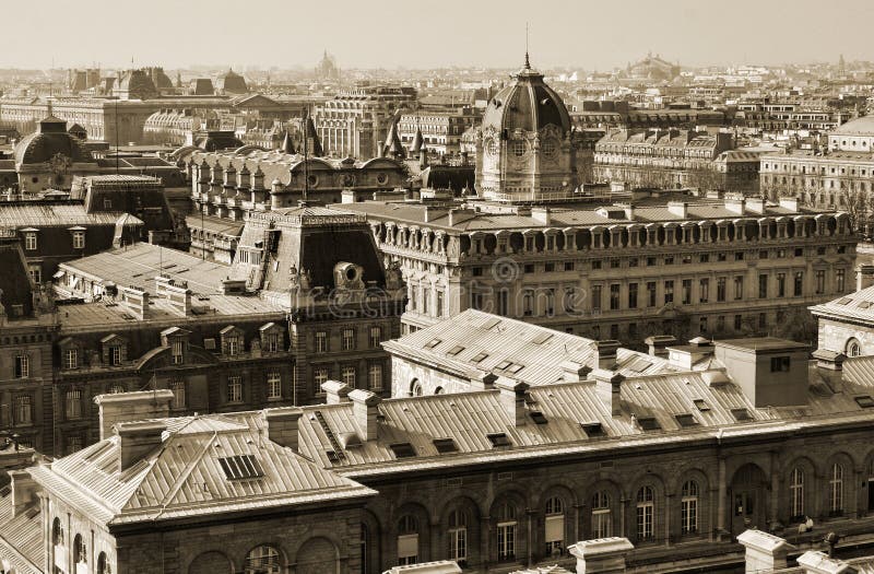 View on central Paris stock photo. Image of traditional - 8948630