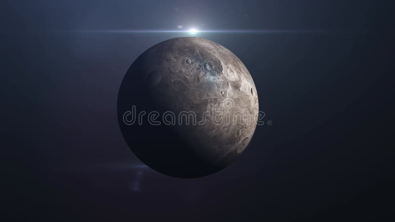 View of Ceres in the Void of Space, Solar System Planet Stock Video ...