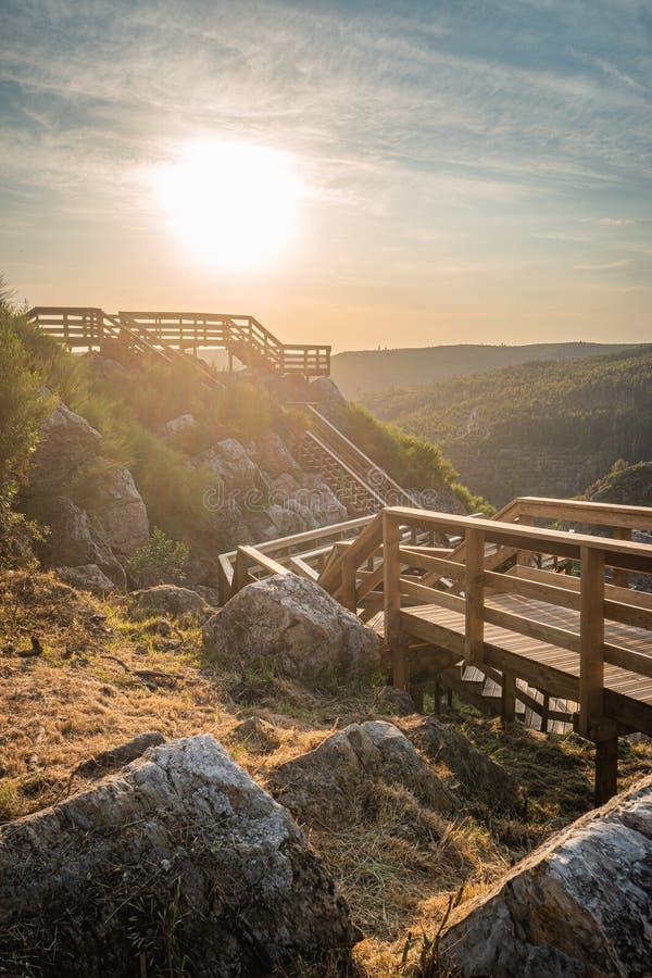 View from Cerro Da Candosa Pathways, Gois - Portugal Stock Image ...