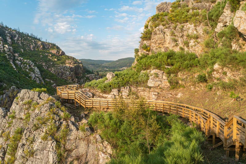View from Cerro Da Candosa Pathways, Gois - Portugal Stock Image ...
