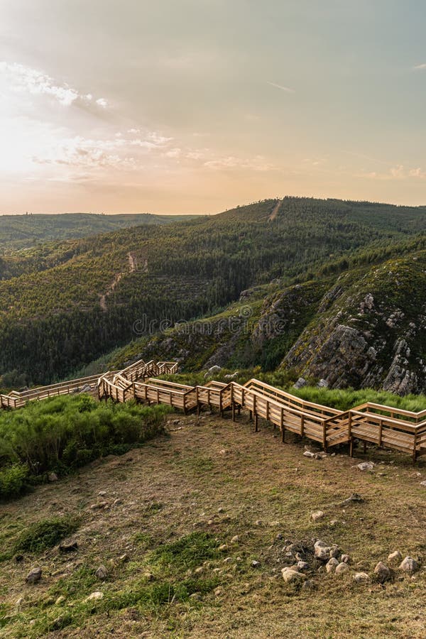 View from Cerro Da Candosa Pathways, Gois - Portugal Stock Image ...