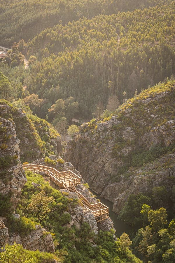 View from Cerro Da Candosa Pathways, Gois - Portugal Stock Photo ...