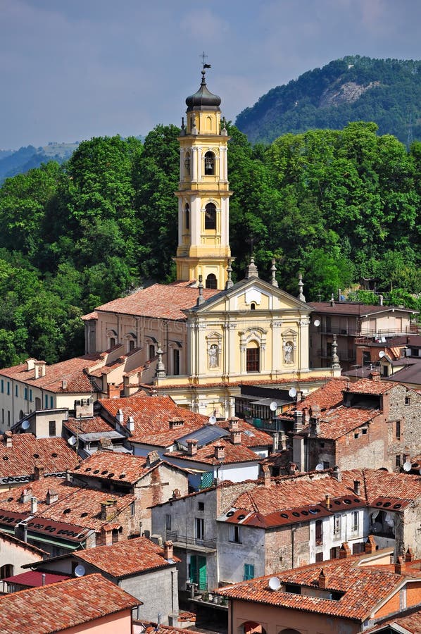 View of Ceva, in Piedmont, Italy. Stock Image - Image of tanaro ...