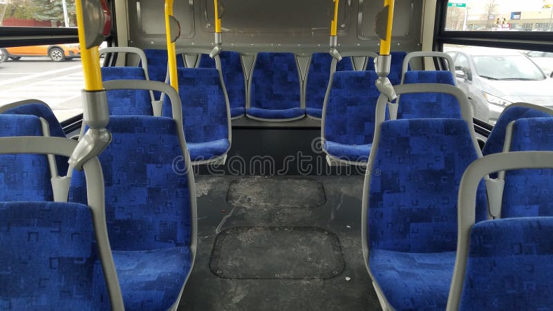 Toronto bus inside view stock image. Image of hold, transportation ...