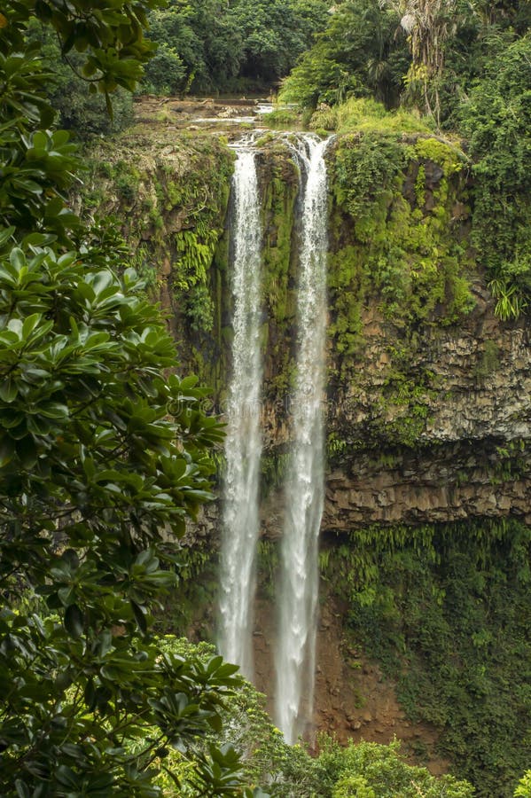 View of Chamarel Waterfall in Mauritius Stock Photo - Image of chamarel ...
