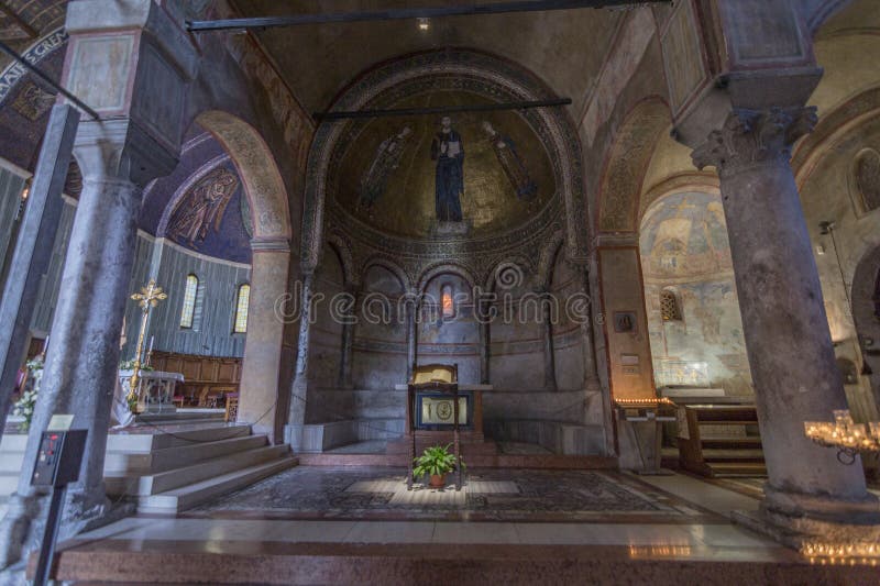 View of the Chapel Inside of the Cattedrale Di San Giusto Martire ...
