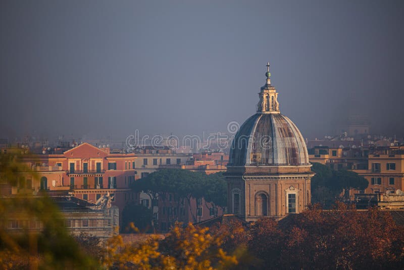 A View of a Chapel in Rome, Italy Stock Photo - Image of landscape ...