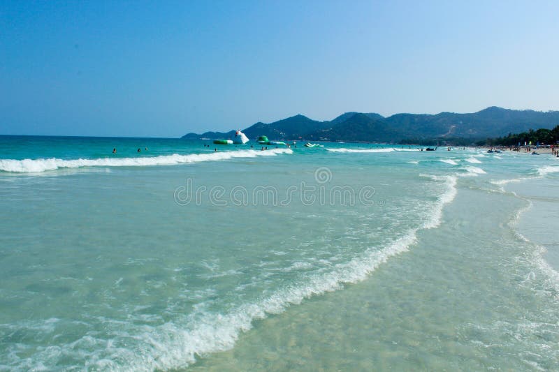 View of Chaweng Beach, Koh Samui Thailand Stock Image - Image of beauty ...