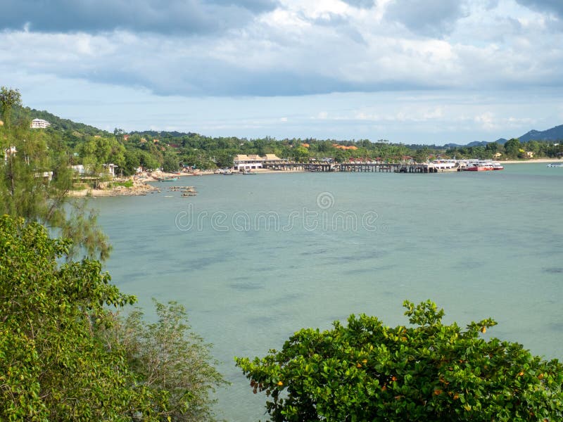 View of Chaweng Beach, Koh Samui Thailand Stock Image - Image of nature ...