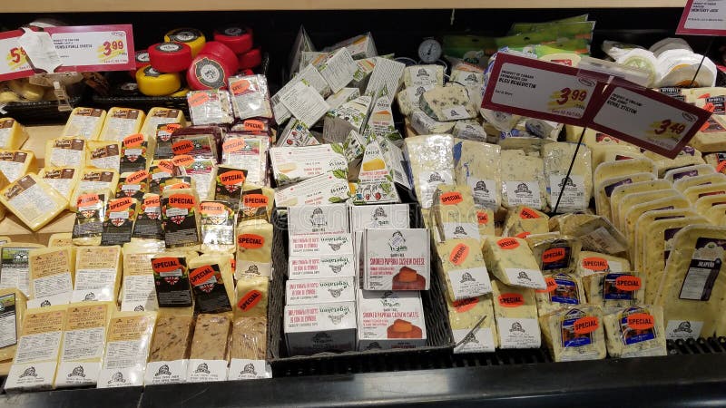 Cheese Department in Grocery Store Editorial Photo - Image of ...