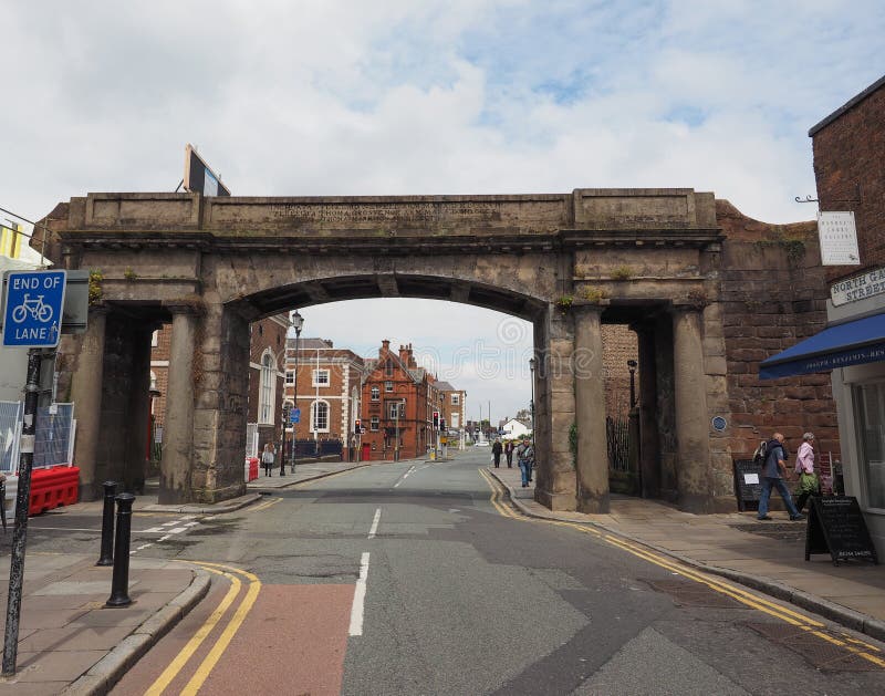 View of Chester Old City Centre Editorial Stock Image - Image of ...