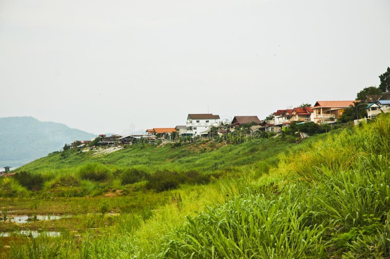 VIEW of CHIANG KHAN City editorial image. Image of valley - 23536245