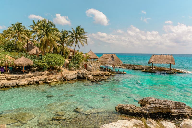 View of the Chic Azure Lagoon of the Caribbean Stock Image - Image of ...