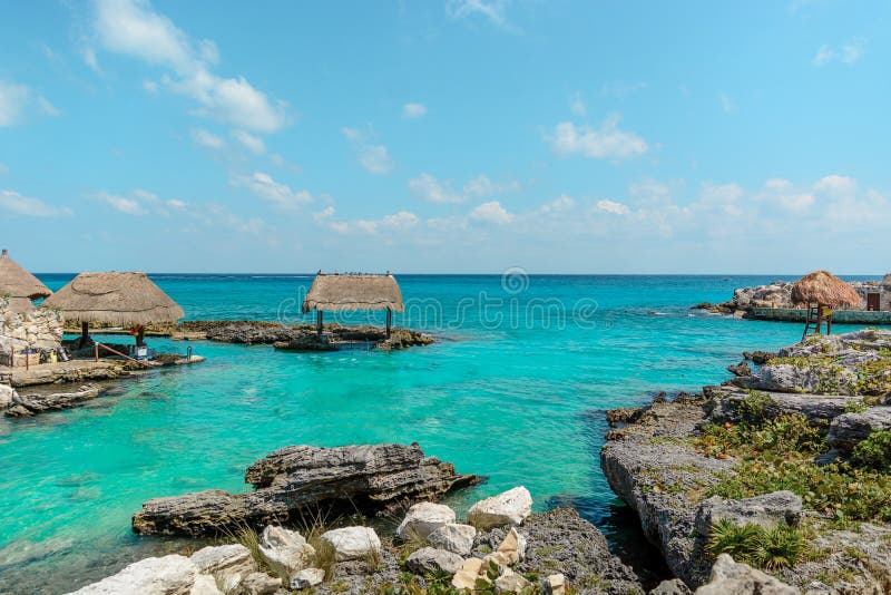View of the Chic Azure Lagoon of the Caribbean Stock Image - Image of ...