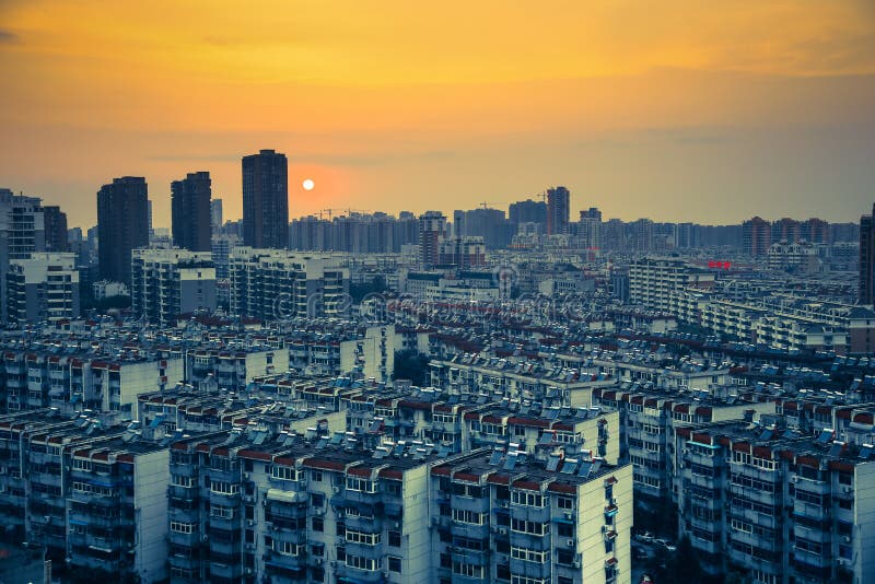 View in china stock image. Image of daytime, dawn, building - 35589203