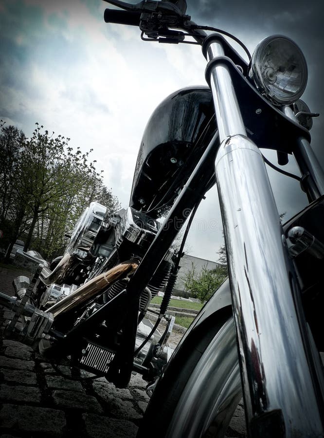 View of a chopper editorial stock photo. Image of pipe - 146658248