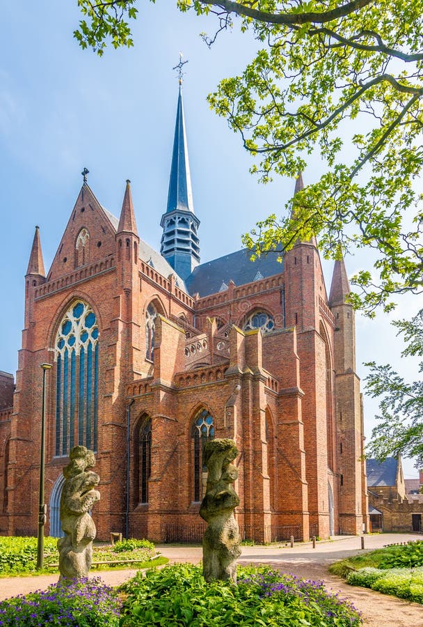 View at the Church of Saint Walpurga in Veurne - Belgium Stock Photo ...