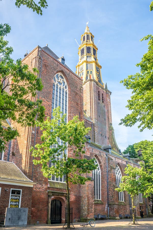 View at the Church of Ssint Nicholas in the Streets of Groningen in ...