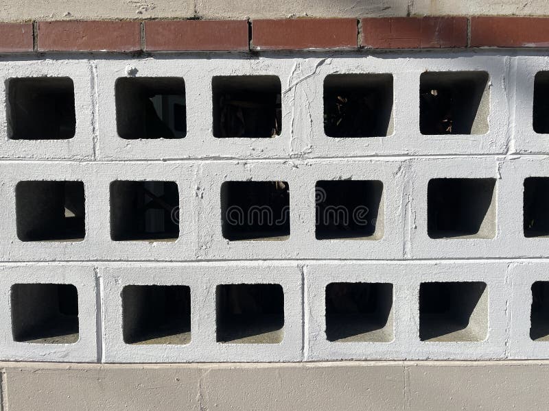 Cinder Block Concrete Wall Textured Background Front Stock Photo ...