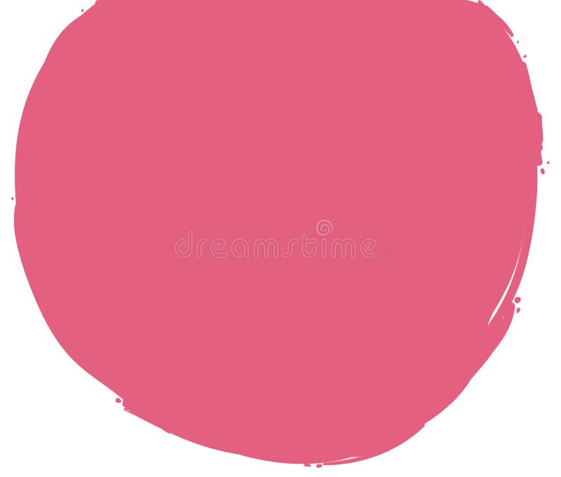 View of Circular Pink Paint Spot, Vector Illustration Stock Vector ...