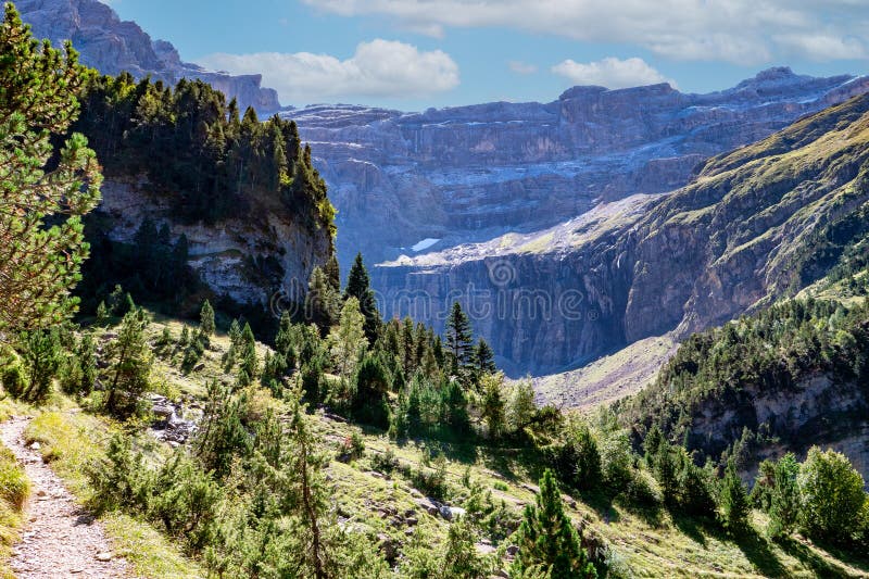 View of Cirque De Gavarnie, Pyrenees, France Stock Photo - Image of ...