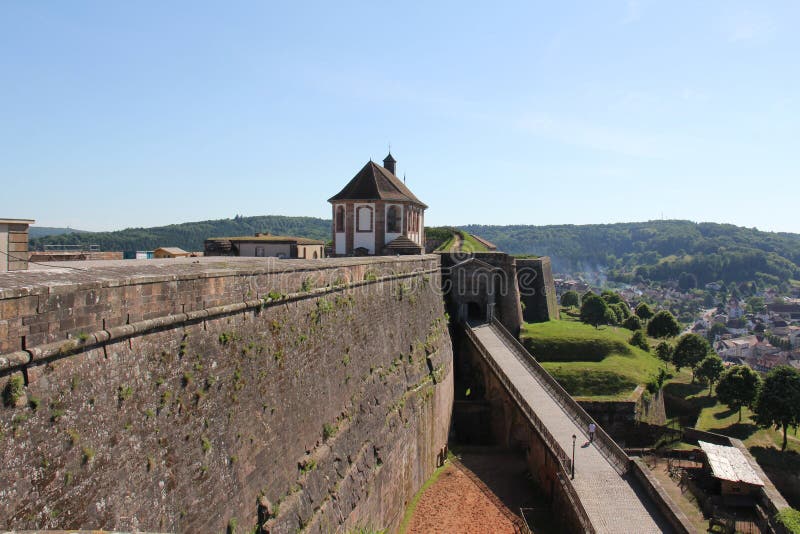 View of the Citadelle De Bitche Stock Photo - Image of germany, europe ...