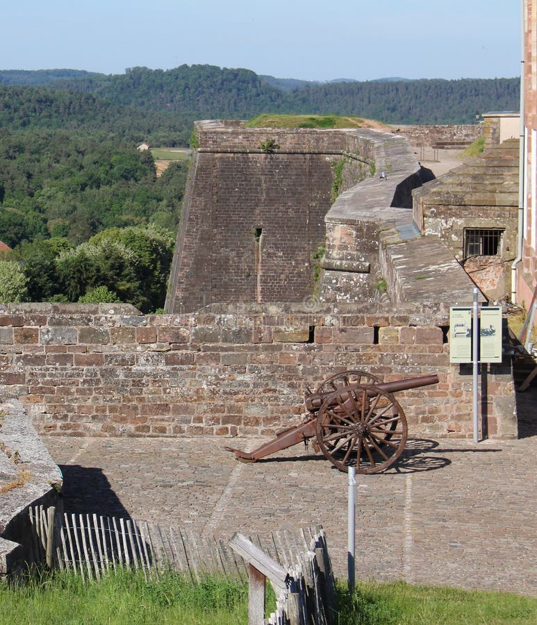 View of the Citadelle De Bitche Stock Photo - Image of panorama ...