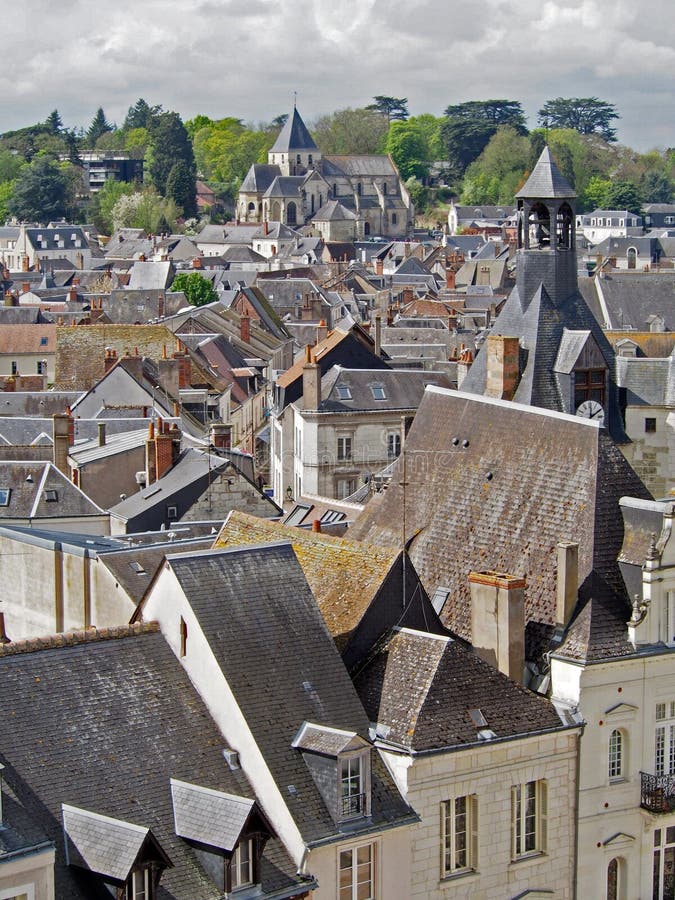 View of City of Amboise France Stock Photo - Image of location, amboise ...