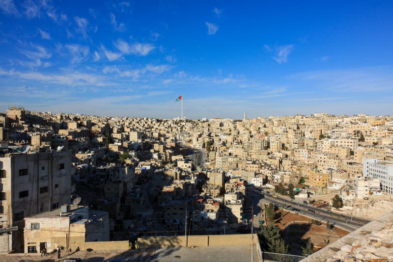 View of the City of Amman in Jordan Stock Image - Image of cityscape ...