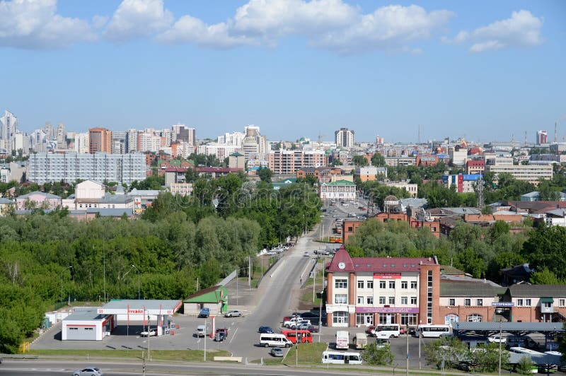 View of the City of Barnaul from the Mountainous Part. Editorial Image ...