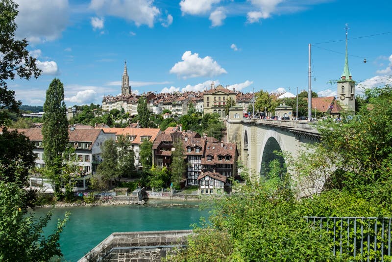 View of the city Bern editorial stock image. Image of town - 128598494