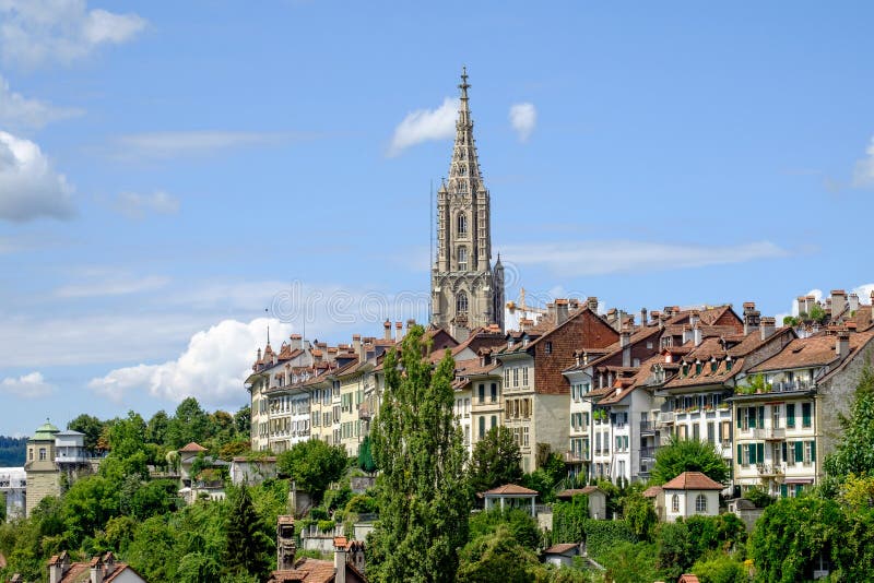 View of the city Bern stock photo. Image of summer, architecture ...