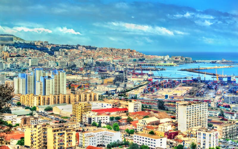 Skyline of Oran, a Major Algerian City Stock Photo - Image of muslim ...