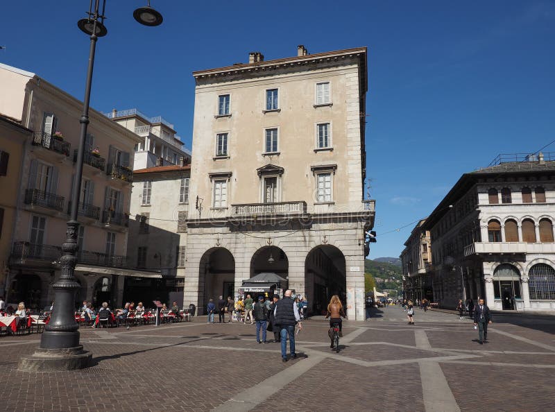 View of the city of Como editorial stock photo. Image of city - 90779688