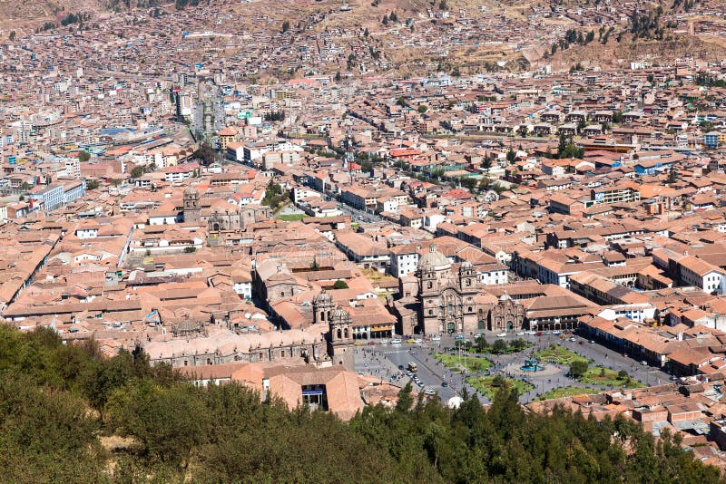 View of the city of Cusco editorial stock image. Image of capital ...