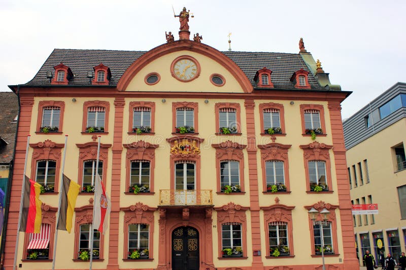 The Town of Offenburg in Germany Stock Image - Image of hall, house ...