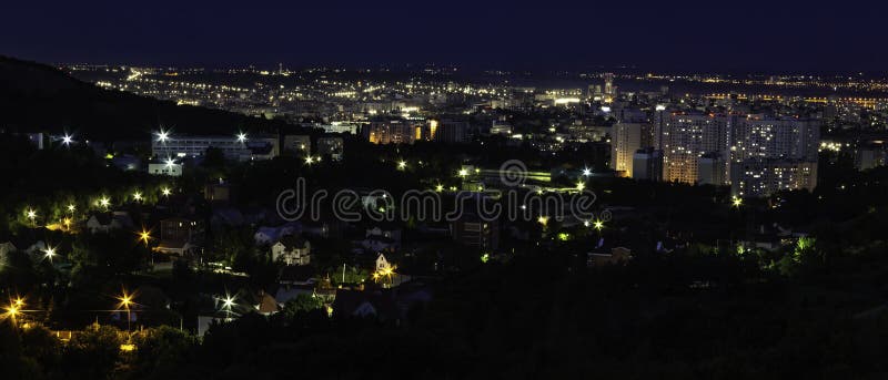 View of the City with High-rise Buildings Against the Background of the ...