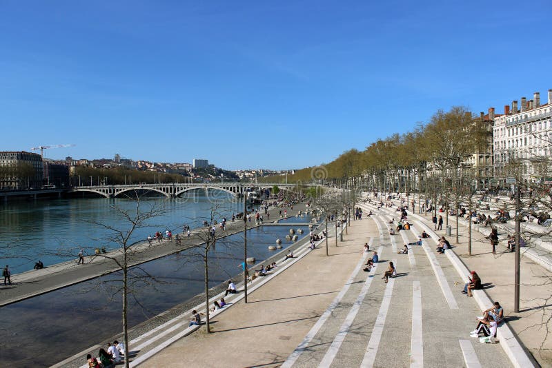 Rivera of Lyon editorial image. Image of town, shore - 117651470