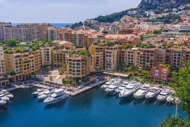 View of the City of Monaco. French Riviera Stock Image - Image of ...