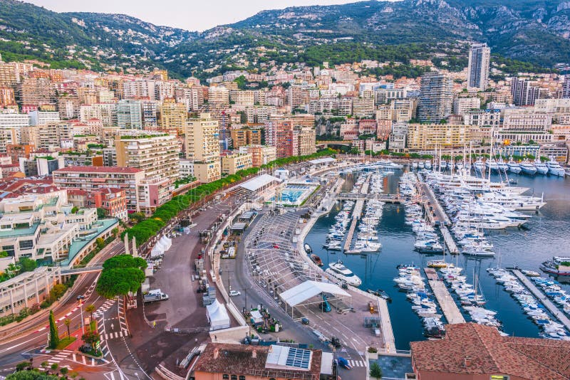 View of the City of Monaco. French Riviera Stock Photo - Image of blue ...