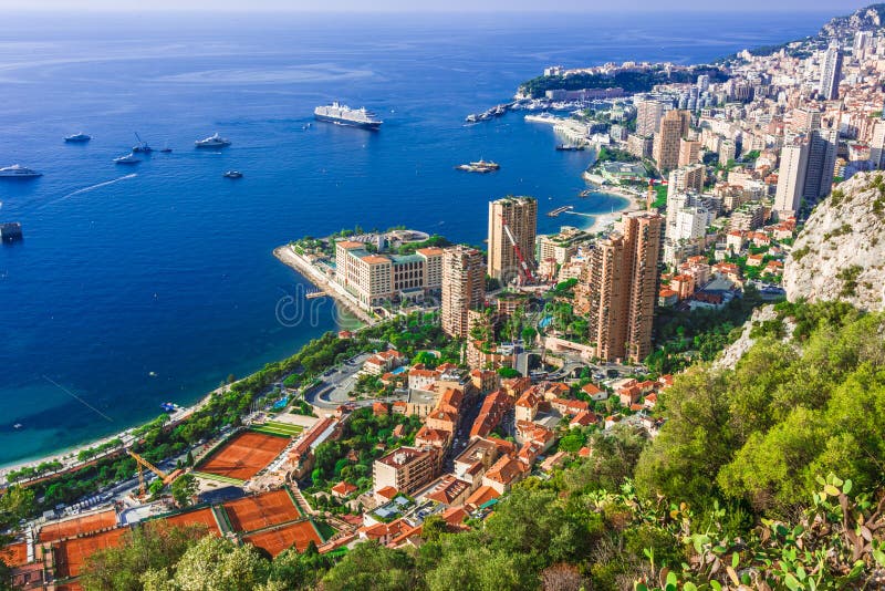 View of the City of Monaco. French Riviera Editorial Image - Image of ...