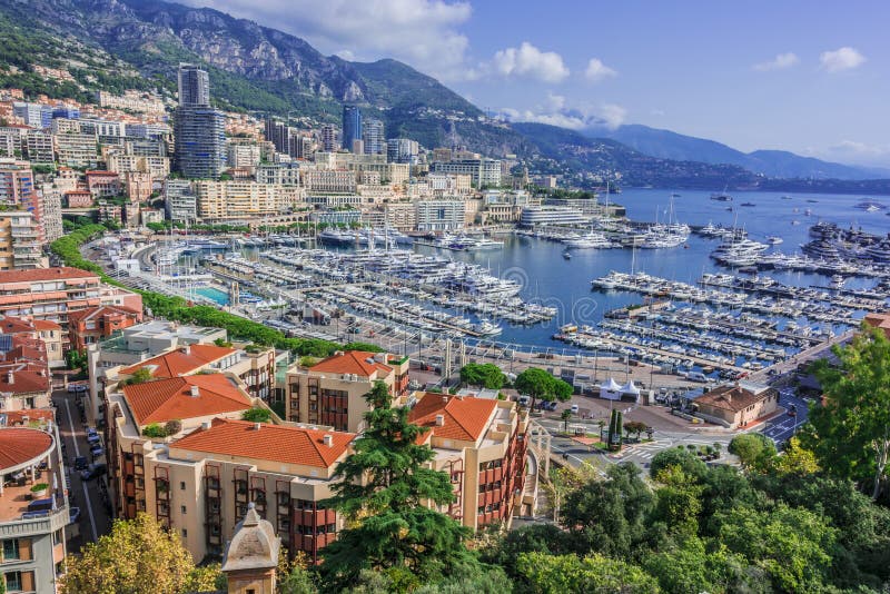 View of the City of Monaco. French Riviera Stock Photo - Image of ...