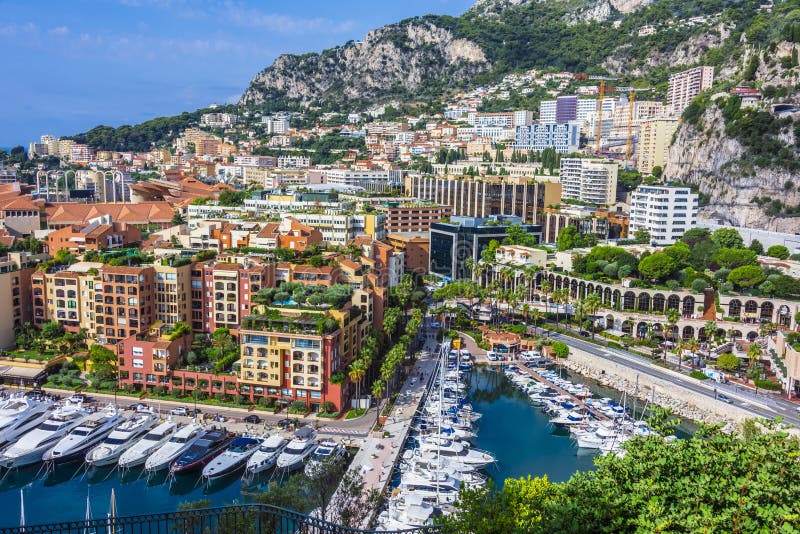 View of the City of Monaco. French Riviera Stock Photo - Image of ...