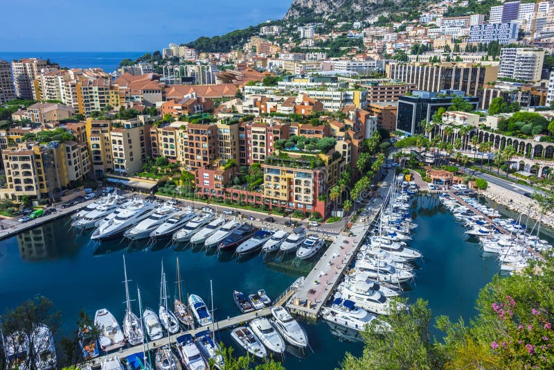 View of the City of Monaco. French Riviera Stock Image - Image of ...