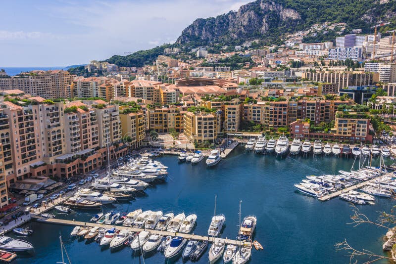View of the City of Monaco. French Riviera Editorial Photo - Image of ...