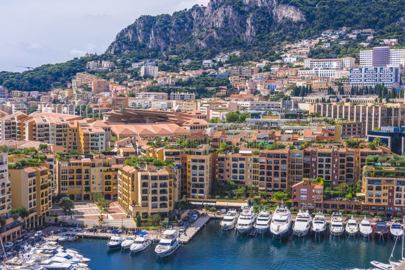 View of the City of Monaco. French Riviera Stock Image - Image of ...