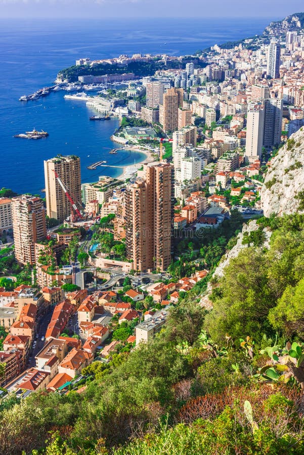 View of the City of Monaco. French Riviera Stock Photo - Image of ...